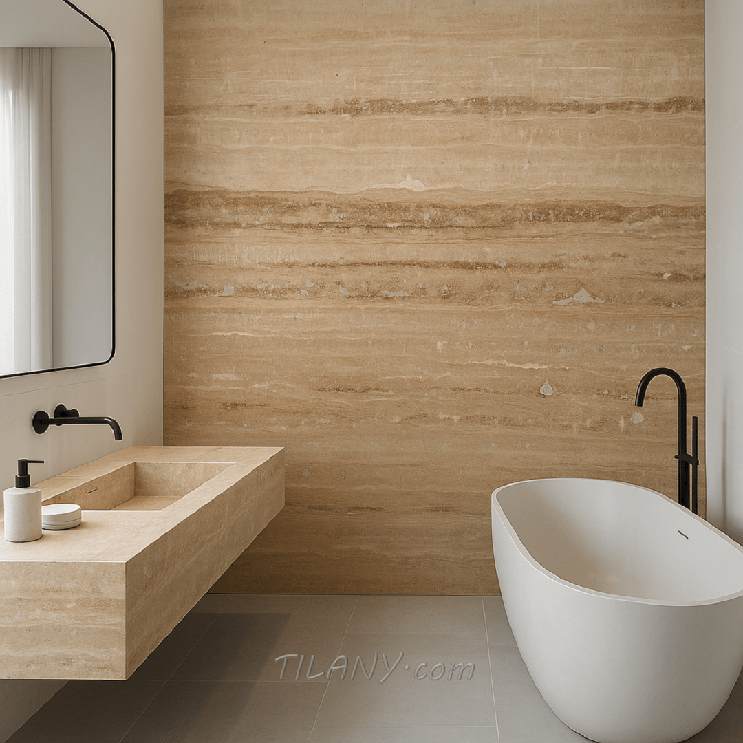 Dark Cream Travertine - Tilany
